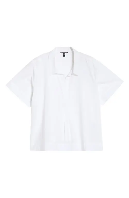 Eileen Fisher Pleated Poplin Shirt