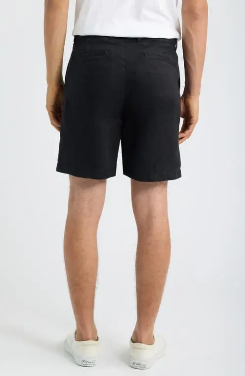 ALEX CRANE Alta Pleated Linen Shorts - Night