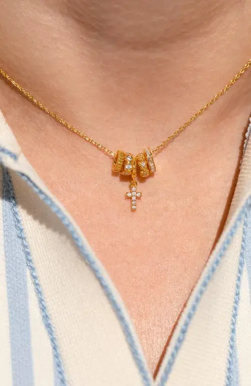 GIRLS CREW Rio Cross Charm Necklace