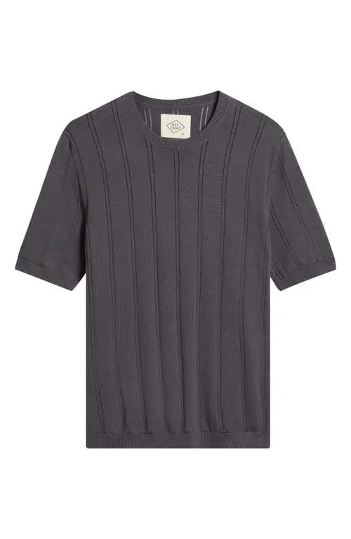 ALEX CRANE Lolo Drop Needle Sweater Tee - Ash
