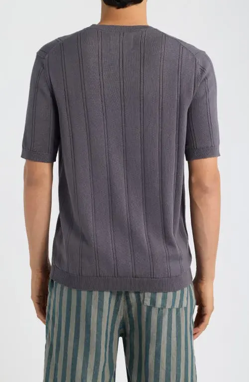 ALEX CRANE Lolo Drop Needle Sweater Tee - Ash