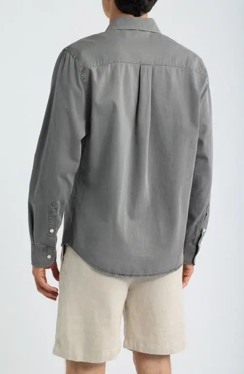 ALEX CRANE Organic Cotton Twill Long Sleeve Shirt - Slate