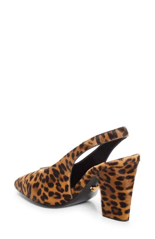 Prada Leopard Print Slingback Pump