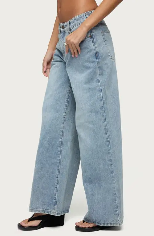 EDIKTED Darynne Low Rise Wide Leg Jeans