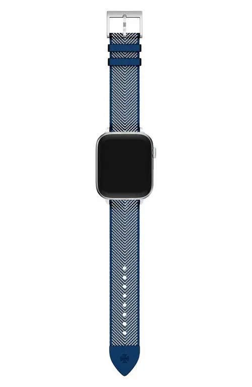 Tory Burch Kira Grosgrain 20mm Apple Watch® Watchband