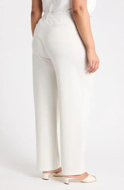 Eileen Fisher High Waisted Straight Leg Trousers