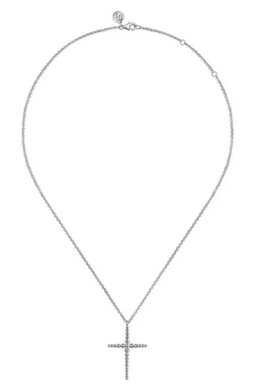 GABRIEL & CO. Beaded Cross Pendant Necklace