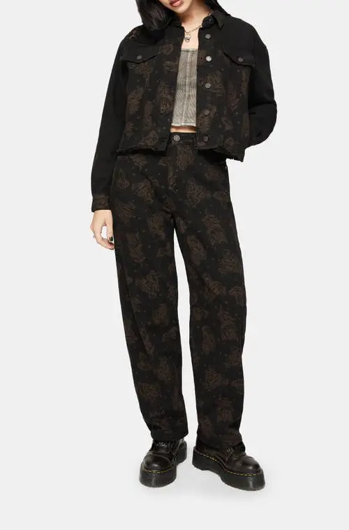 DISTURBIA Hexborn Baba Yaga Spliced Denim Jacket