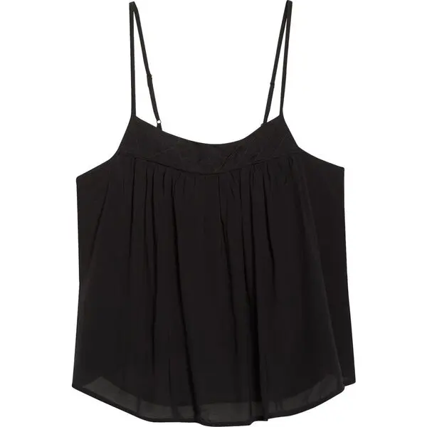 Elan Flowy Cover-up Camisole - Black