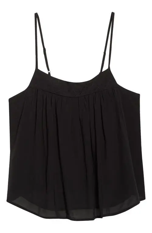 Elan Flowy Cover-up Camisole - Black