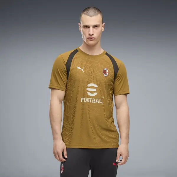 PUMA Ac Milan Slim Soccer Training Jersey - Brown