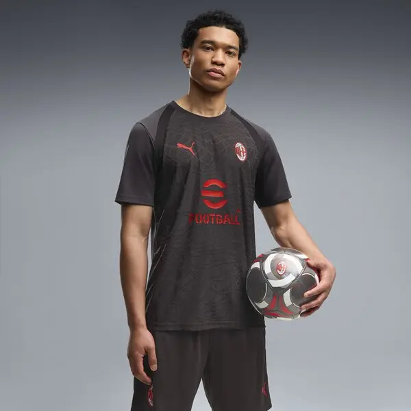 PUMA Ac Milan Slim Soccer Training Jersey - Gray