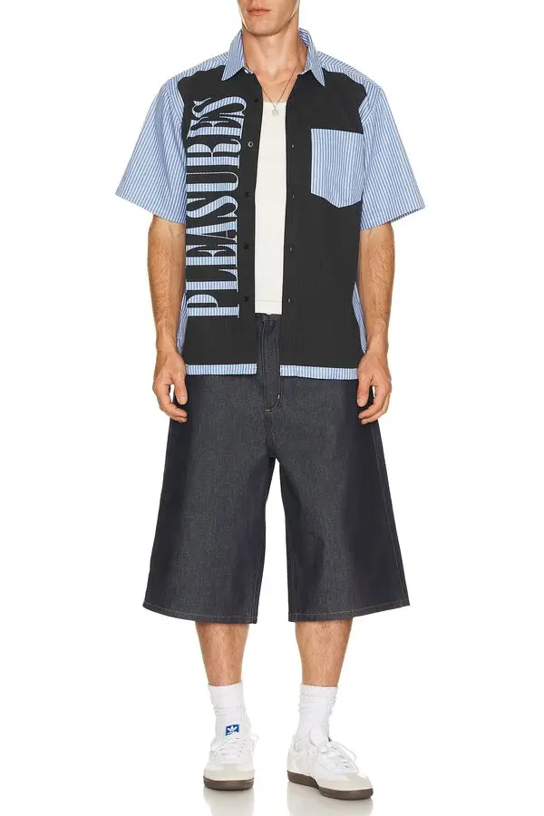 PLEASURES Onyx Button Up Shirt