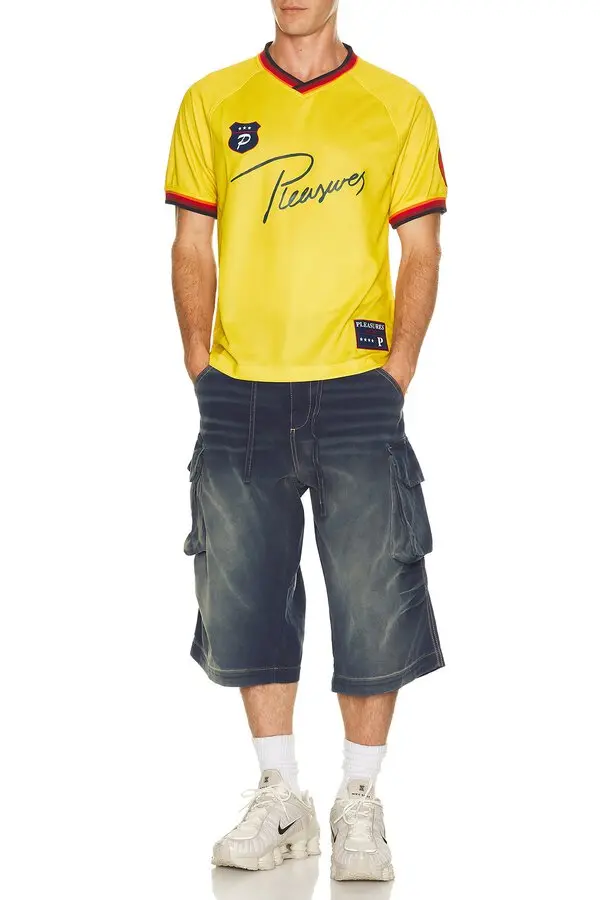 PLEASURES Sport Jersey With Graphic Detail