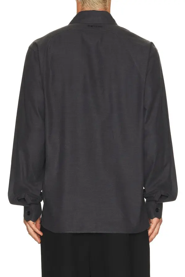 Alexander McQueen Harness Overshirt In Grey