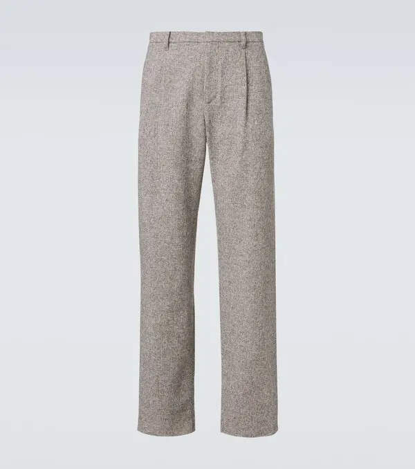 Agnona Wool-blend Straight-leg Trousers
