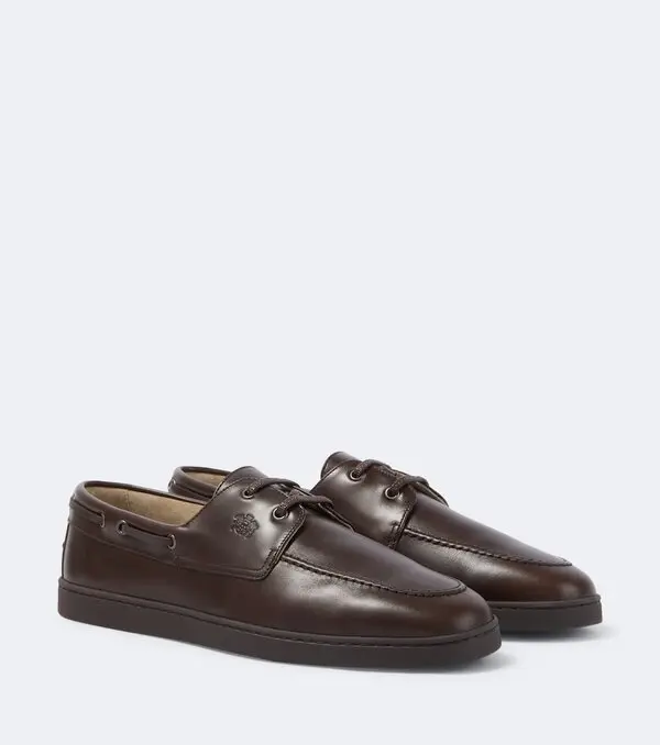 Church's Peebles Leather Boat Shoes - Brown