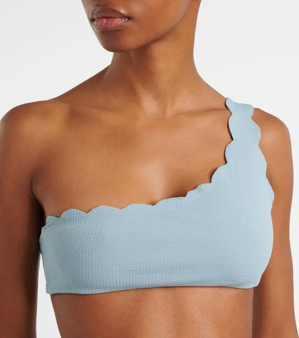 Marysia Santa Barbara One-shoulder Bikini Top - Blue