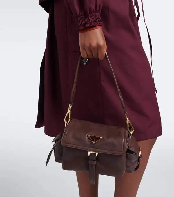 Prada Medium Leather Shoulder Bag