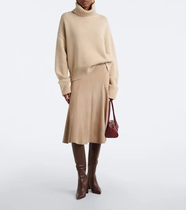 Stouls Sabrina Suede Midi Skirt