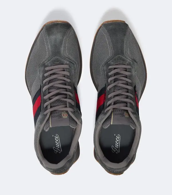 Gucci Tempo Suede-trimmed Sneakers