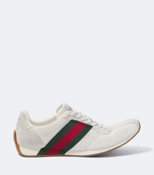 Gucci Tempo Suede-trimmed Sneakers