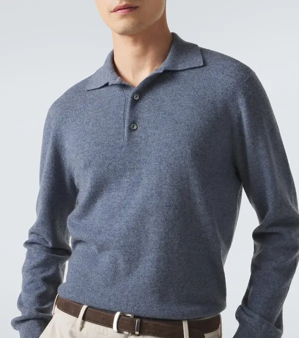 Agnona Cashmere Polo Sweater