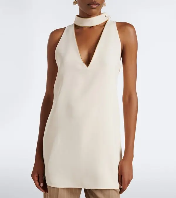 Valentino Garavani Cady Couture Mini Dress - White