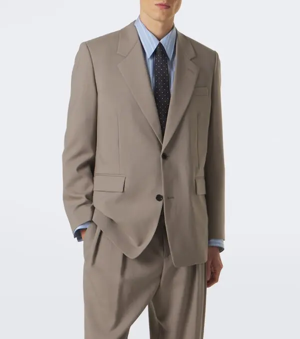 Saint Laurent Wool And Mohair Blazer