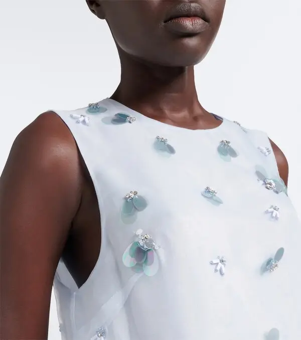 Simkhai Celia Embellished Top - Blue