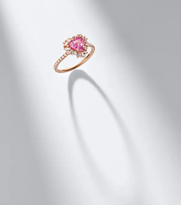 SUZANNE KALAN 18kt Rose Sapphire And Diamond Ring