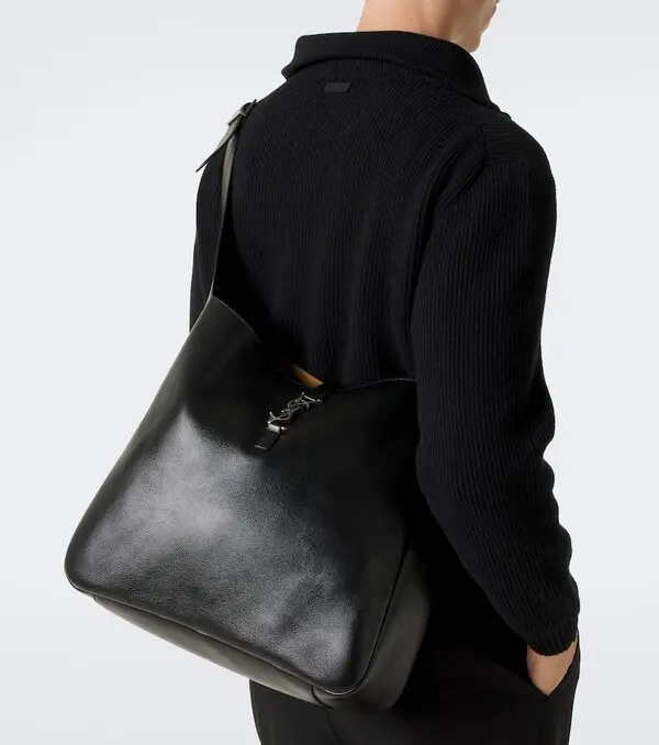 Saint Laurent Le 5 � 7 Maxi Leather Shoulder Bag