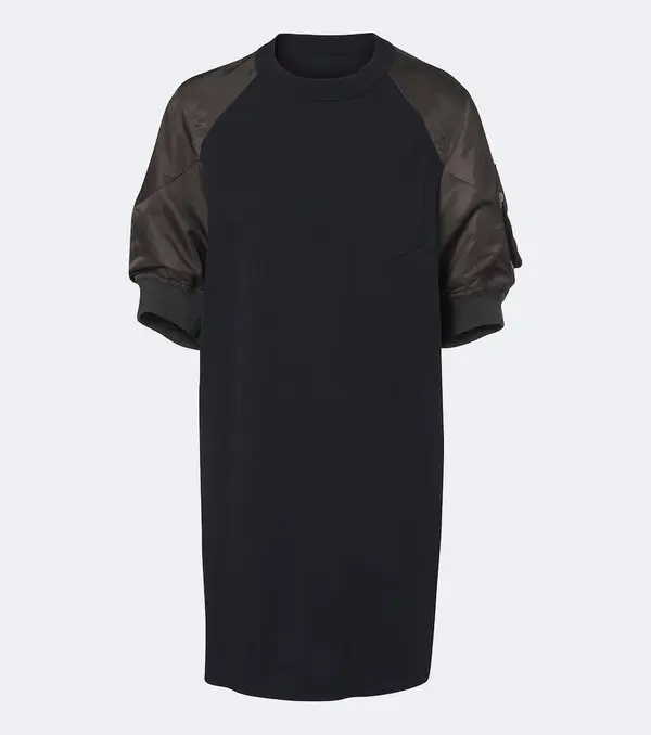 Sacai Cotton Minidress - Blue