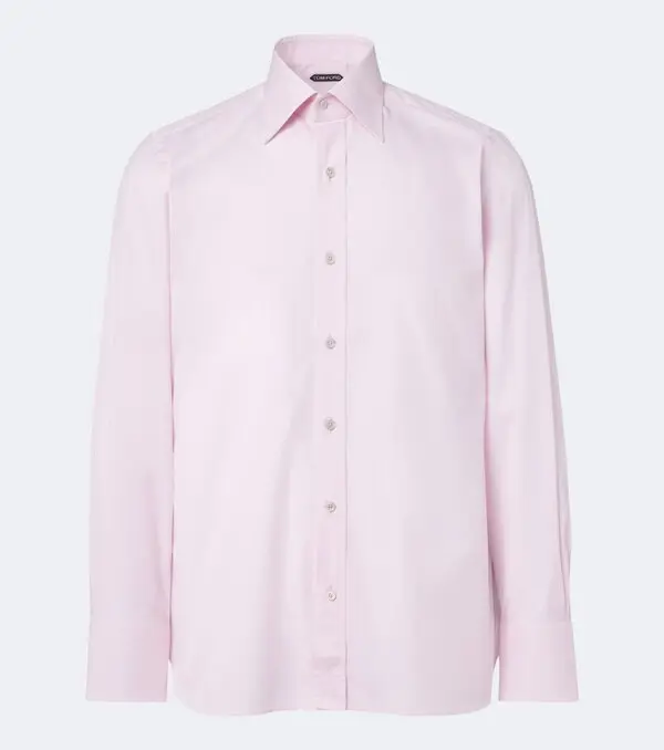 TOM FORD Cotton Poplin Shirt - Pink