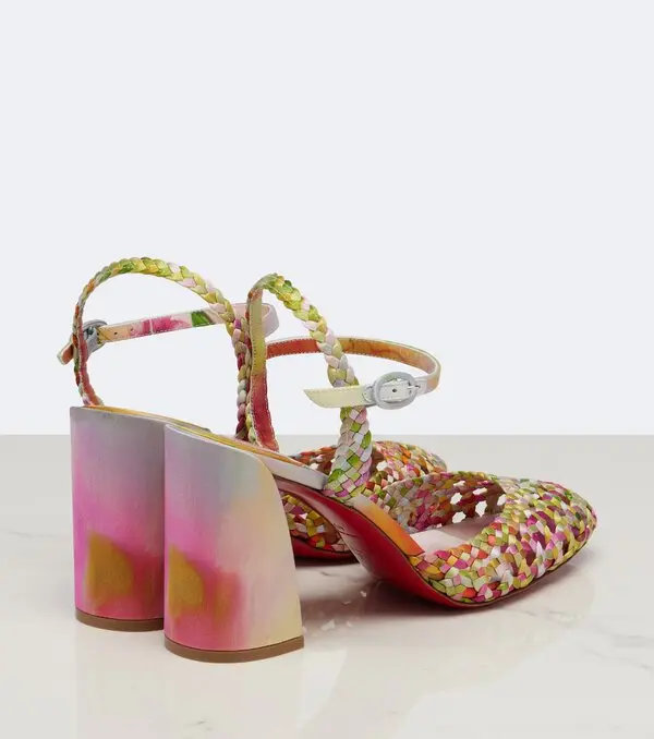 CHRISTIAN LOUBOUTIN Jane Nandina Crêpe Satin Pumps