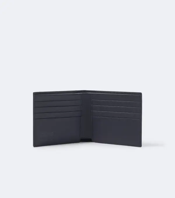 Loewe Flag Leather Bifold Wallet - Blue