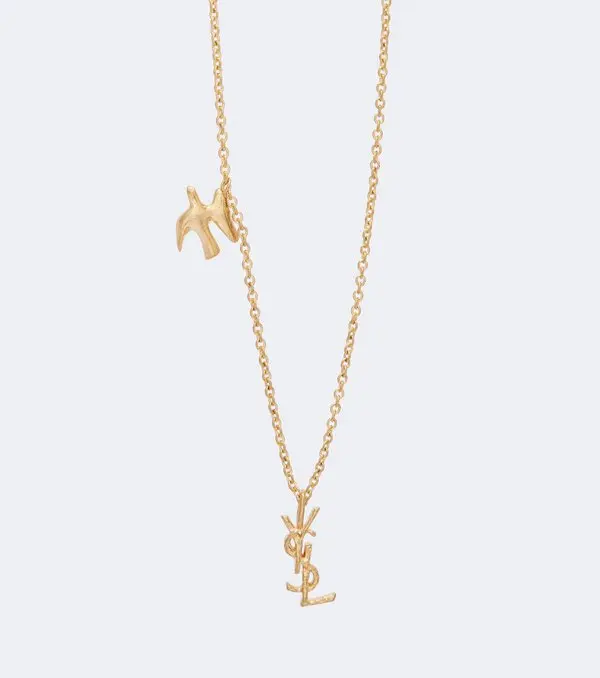 Saint Laurent Cassandre Chain Necklace - Gold