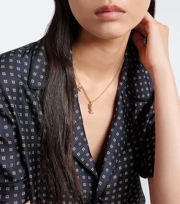 Saint Laurent Cassandre Chain Necklace