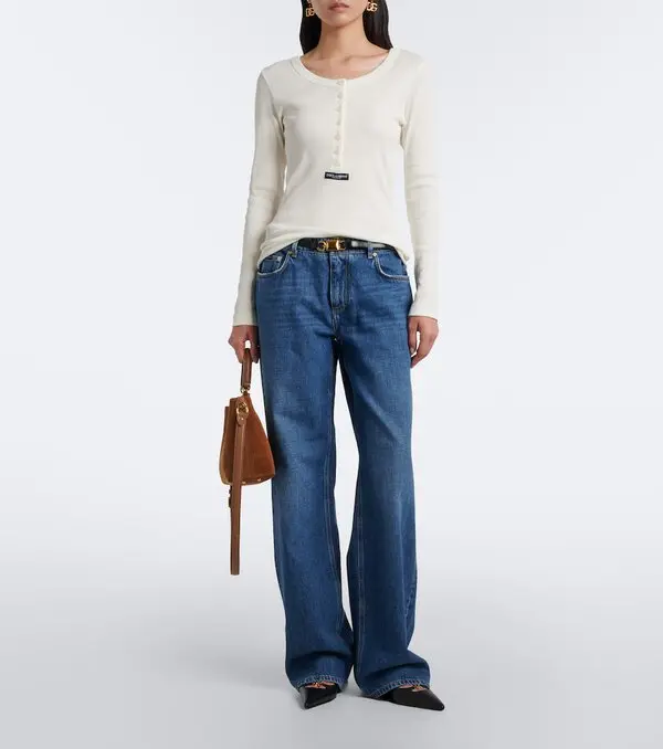 Dolce & Gabbana Vittoria Suede Tote Bag