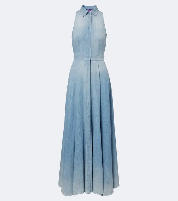 Ralph Lauren Peyton Denim Maxi Dress - Blue
