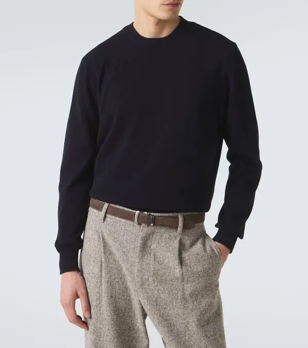Agnona Cashmere Crewneck Sweater - Blue