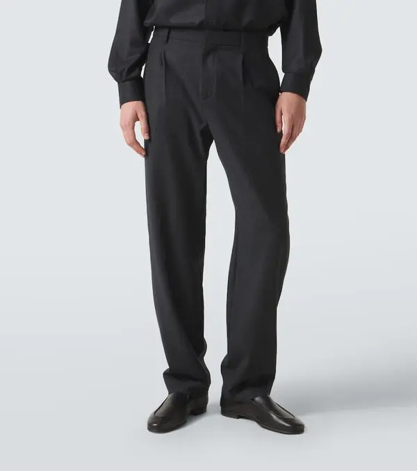 Agnona Wool Wide-leg Pants
