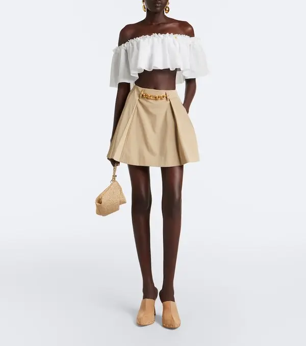 Balmain Suede Wedge Clogs