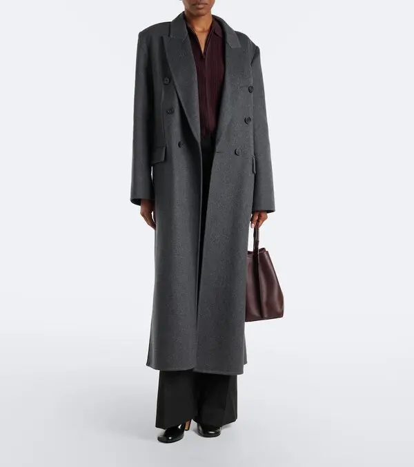 Victoria Beckham Leather Bucket Bag - Burgundy