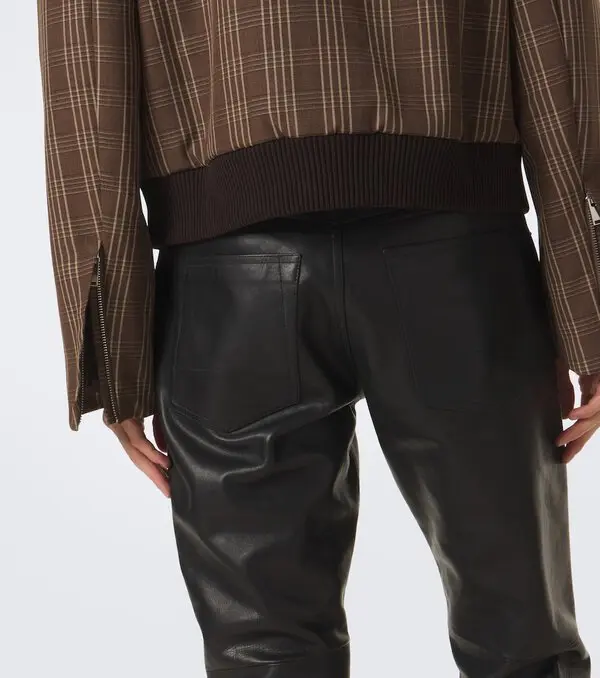 WALES BONNER Axis Checked Virgin Wool Jacket