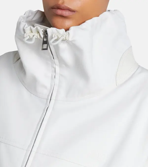 Loewe Cotton And Silk Gabardine Jacket - White
