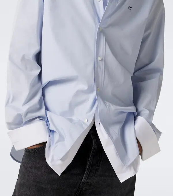 Acne Studios Layered Cotton Poplin Shirt