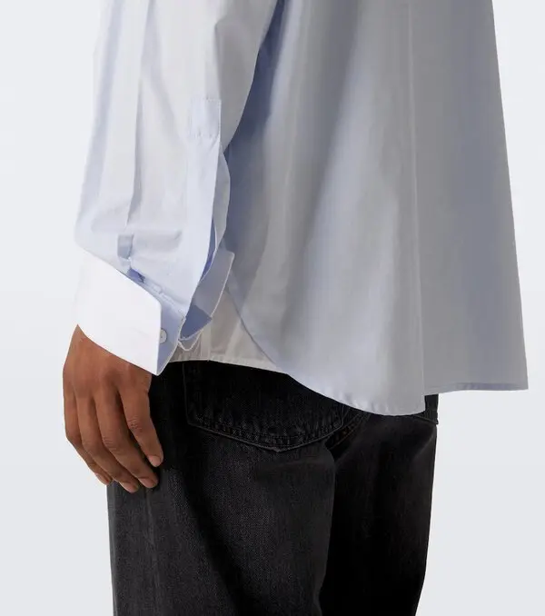Acne Studios Layered Cotton Poplin Shirt