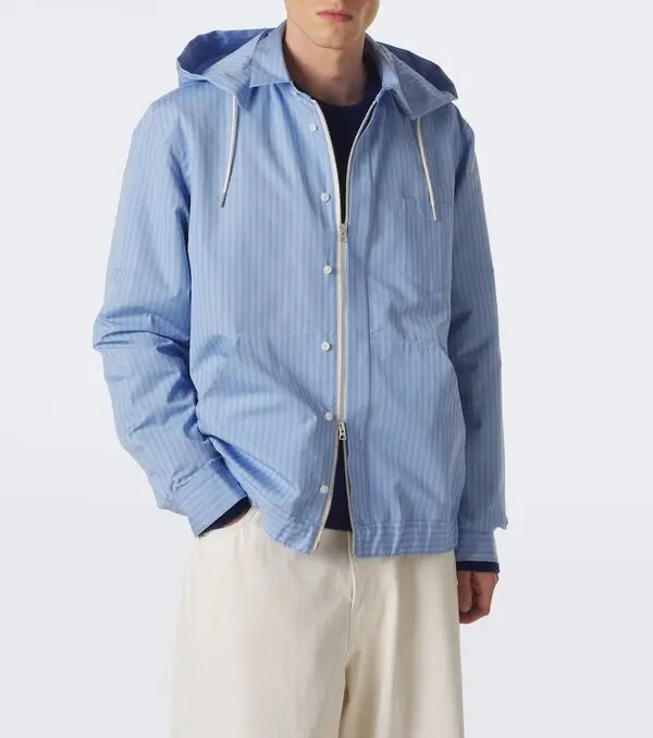 Sacai Striped Cotton-blend Jacket
