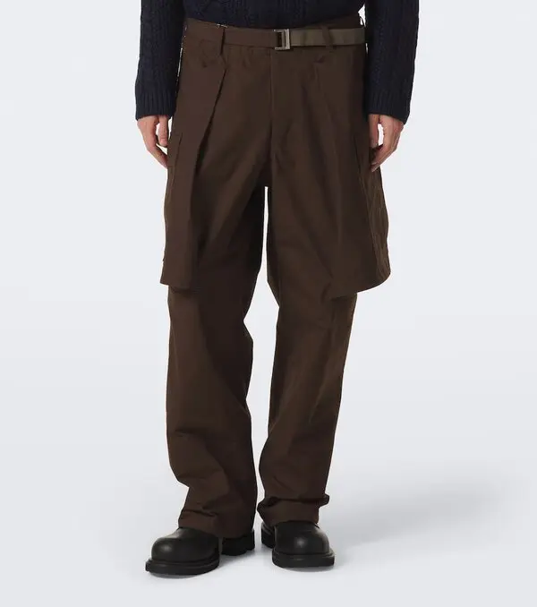 Sacai Cotton-blend Ripstop Cargo Pants
